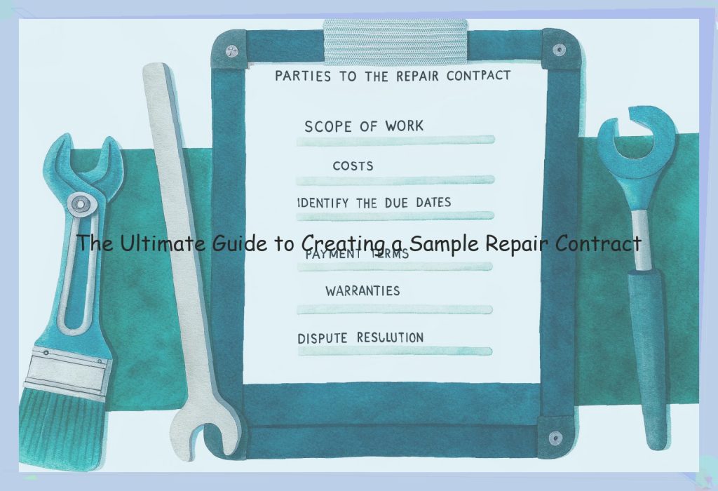 The Ultimate Guide to Creating a Sample Repair Contract - Rights Navigator