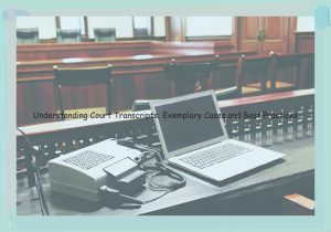 Understanding Court Transcripts: Exemplary Cases and Best Practices ...
